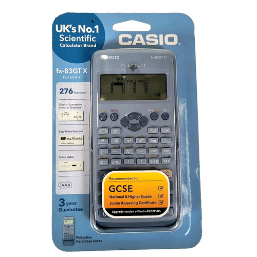 Casio fx-83GTX Scientific Calculator Blue GCSE 4549526607820 | eBay