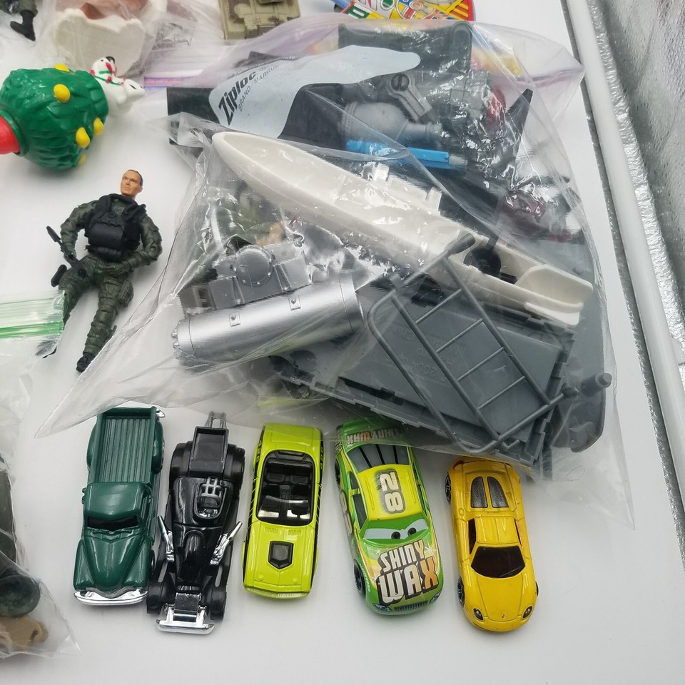 9lb Random Toy Box Lot Action Figures, Cars, Soldier, Accessories ...