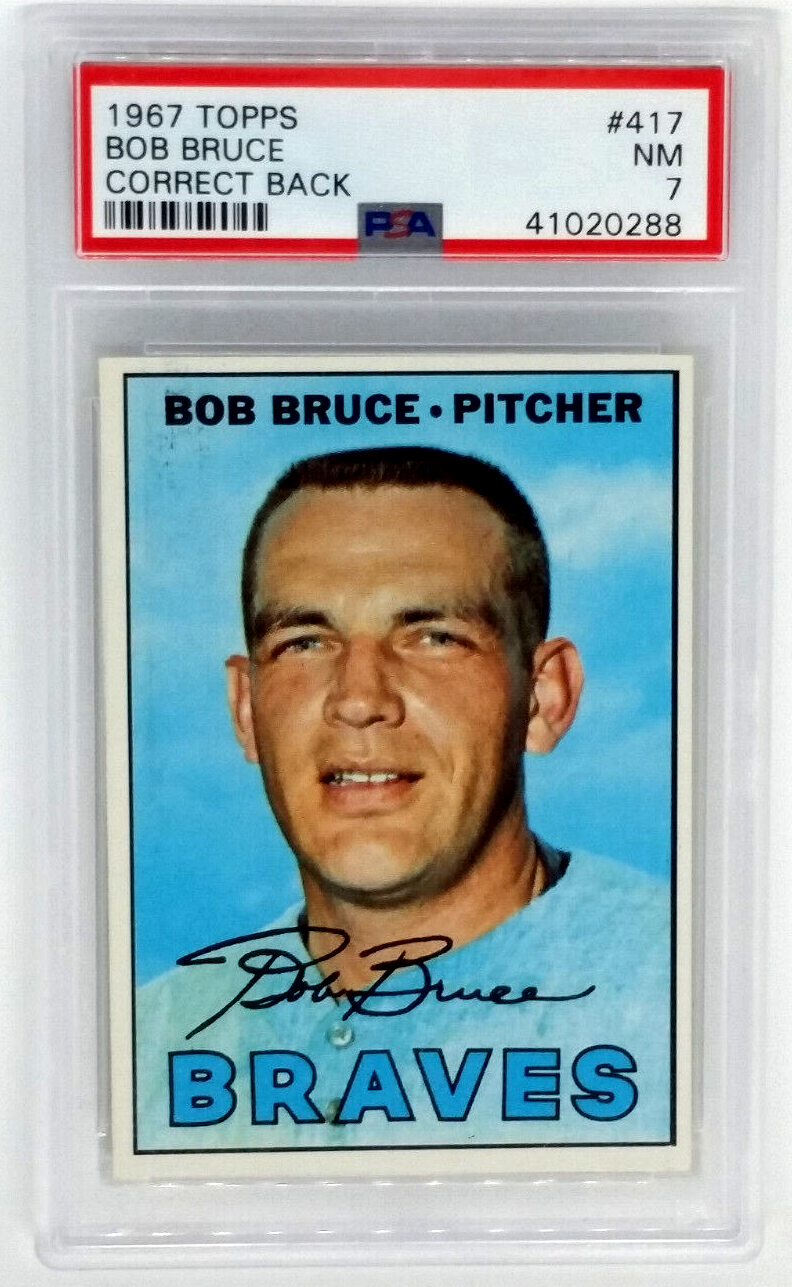 1967 Topps - RBAVES on Back #417 Bob Bruce for sale online | eBay