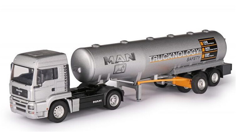 Conrad FOR MAN TGA tank semitrailer with safety tank trailer 1:50 ...