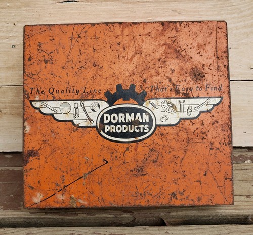 Vintage Dorman Products Advertising Metal Box Auto Parts Super Service ...