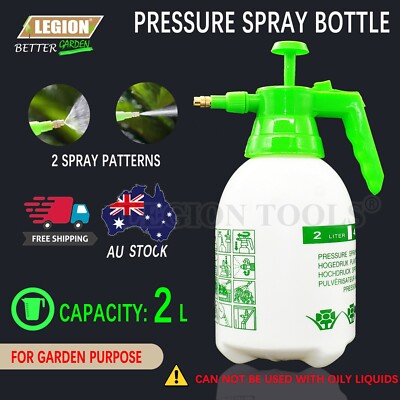 Pressure Pump Spray Bottle 2L Easy Pump Adjustable Nozzle Garden ...