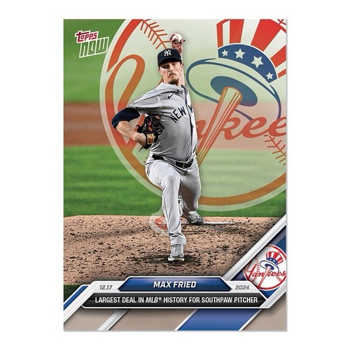Max Fried Signs With New York Yankees 2024 MLB Topps NOW Card OS-10 | eBay