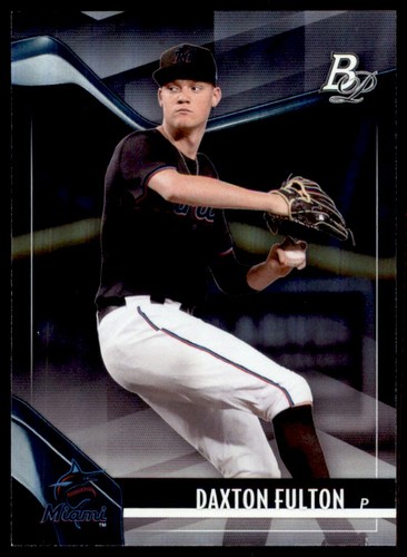 Daxton Fulton Rookie 2021 Bowman Bowman Platinum #TOP-76 Miami Marlins ...
