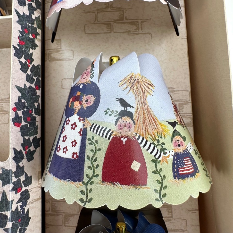 Vtg Spin Shades 1998 Revolving Lamp Shades Snowmen, Thanksgiving, Beach ...