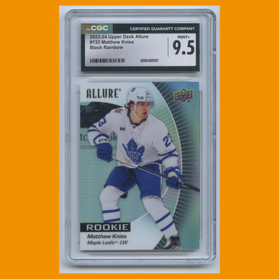 Matthew Knies Rookie #133 2023 Allure Black Rainbow Toronto Maple Leafs ...