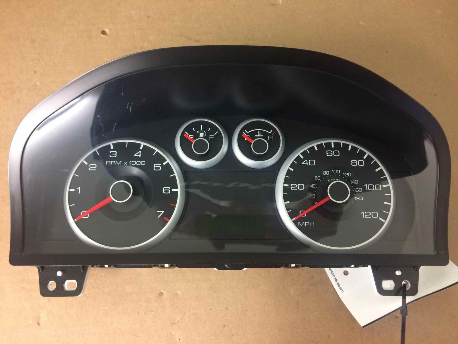 07 FORD FUSION SPEEDOMETER GAUGE CLUSTER W/ MESSAGE CENTER ID 7E5T ...