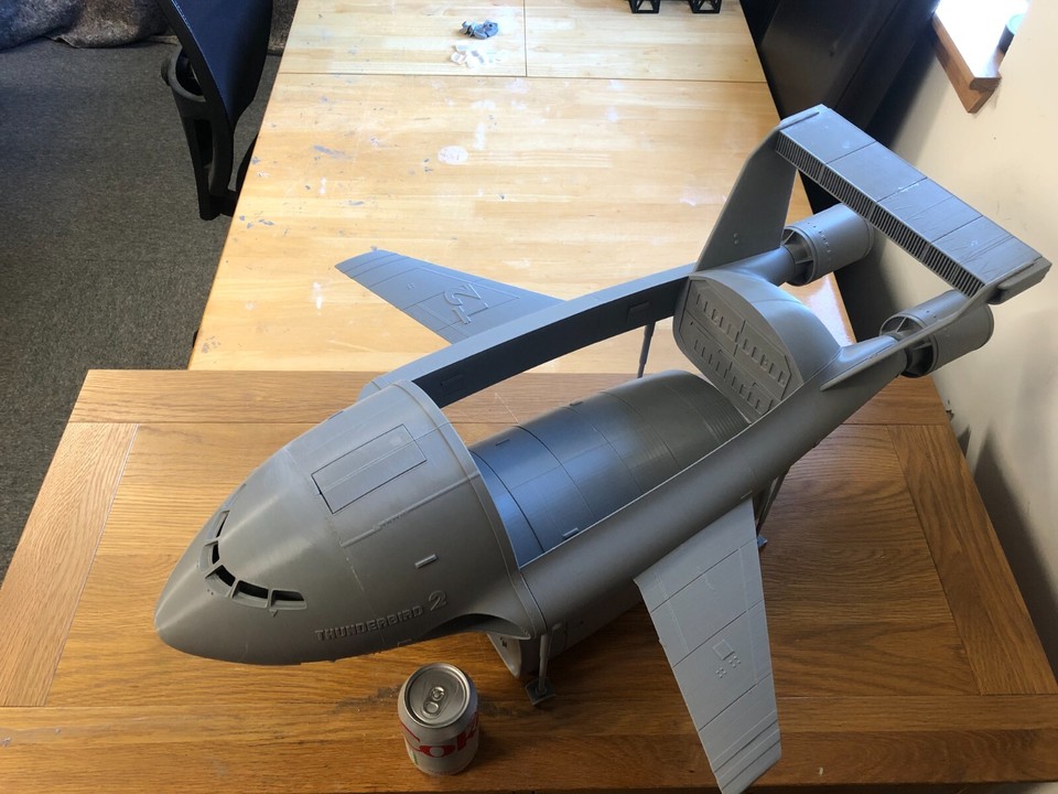 Thunderbird 2 model - VERY LARGE 32" long approx - 3d printed | eBay UK
