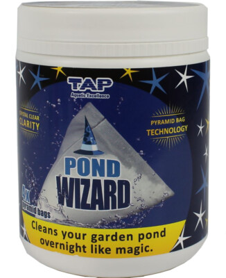 Pond Wizard Natural Safe Pond Cleaner 100% Safe for Ornamental Fish and ...