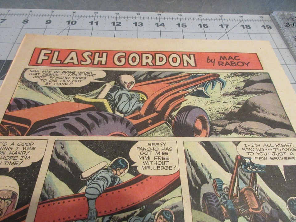 Flash Gordon by Mac Raboy Sunday comic Strip Full Page 5/28/1967 | eBay