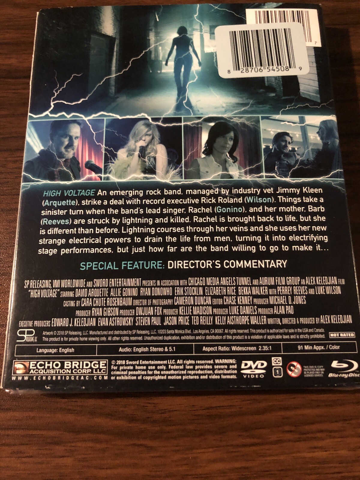 High Voltage Blu-ray & DVD 2018 Brand New Sealed David Arquette, Luke ...