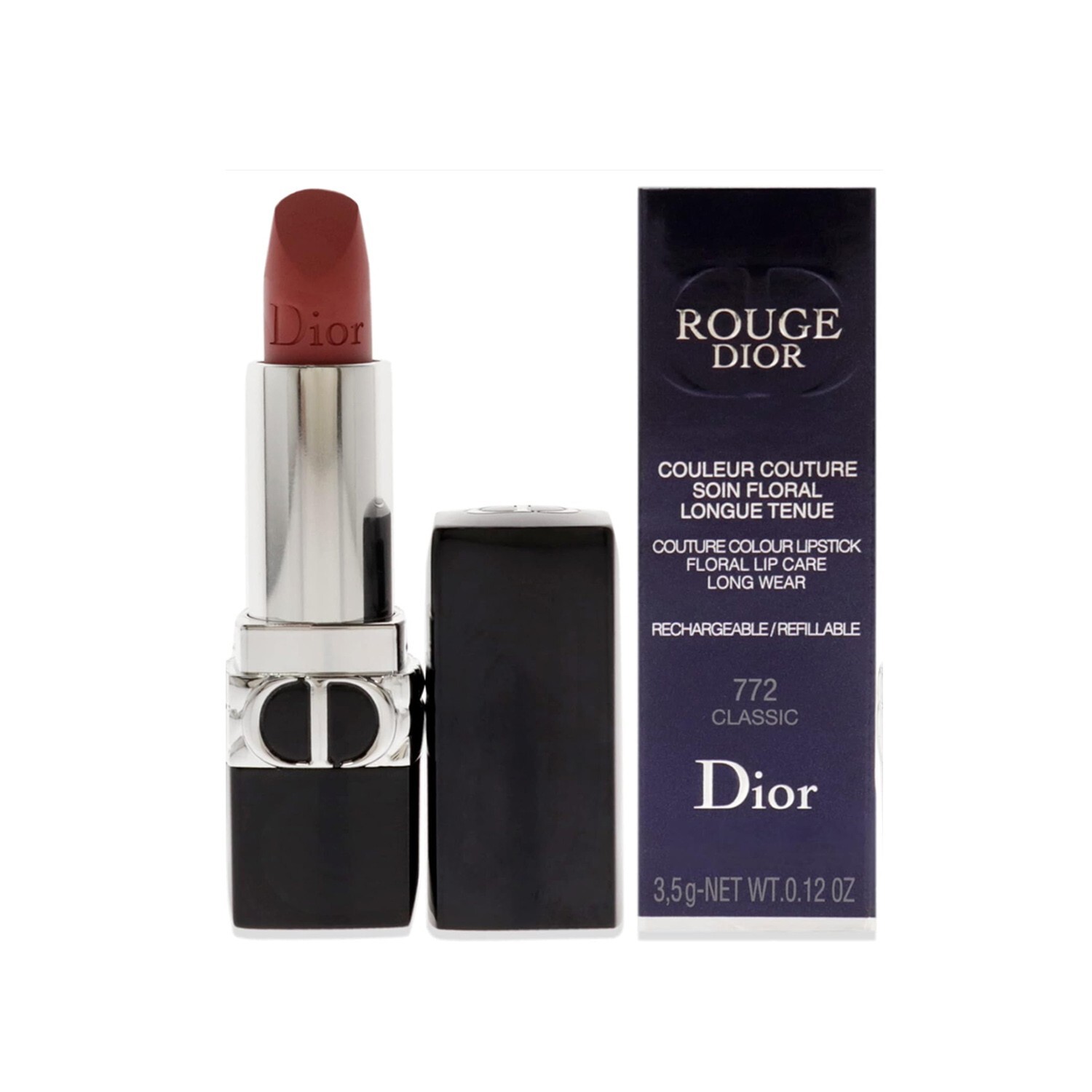 Dior Rouge Dior Couleur Couture Refillable Lipstick #772 Classic Matte ...