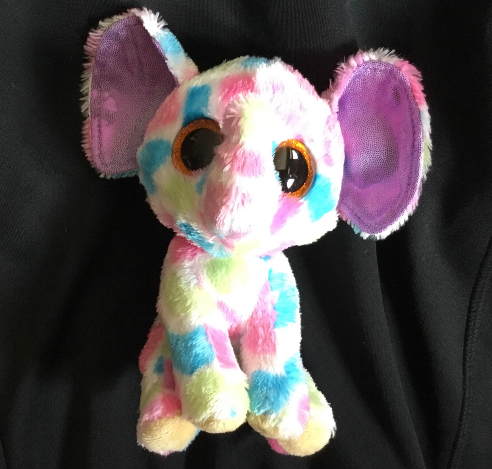 Ty Beanie Boo PROTOTYPE Spotted Elephant 6’’ Orange Glitter Sparkle ...