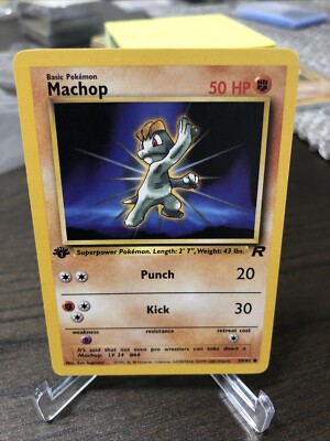 Pokemon Single Card Team Rocket (1st Edition) - 59/82 : Machop | eBay