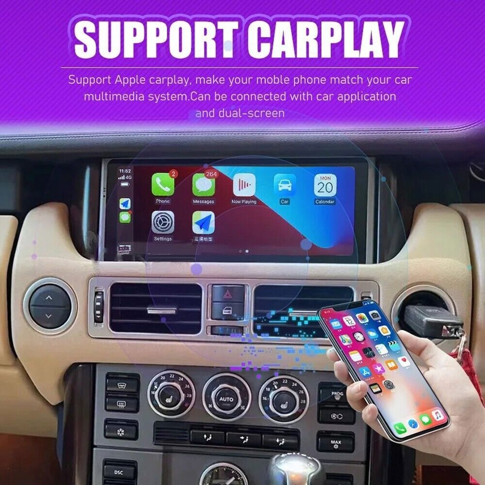 Android Car Radio CarPlay GPS Navigation For Land Range Rover V8 L322 ...