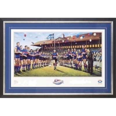 WESTERN BULLDOGS TEAM OF THE CENTURY SIGNED JAMIE COOPER PRINT WHITTEN ...