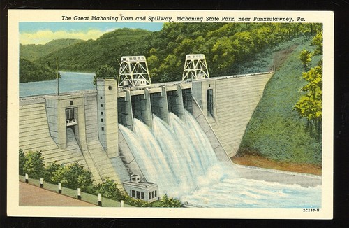 Punxsutawney, Pennsylvania, The Great Mahoning Dam & Spillway (PunxPA6 ...