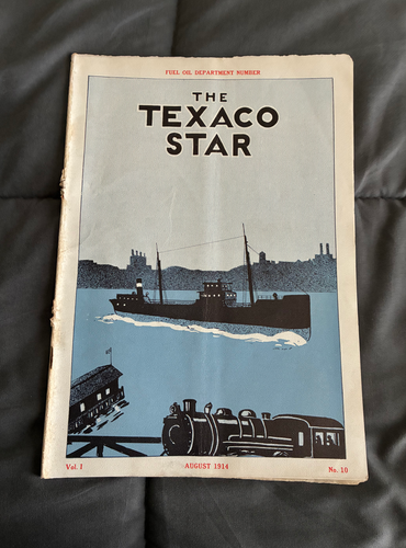The Texaco Star magazine August 1914 The Texas Company Oil & Gas | eBay
