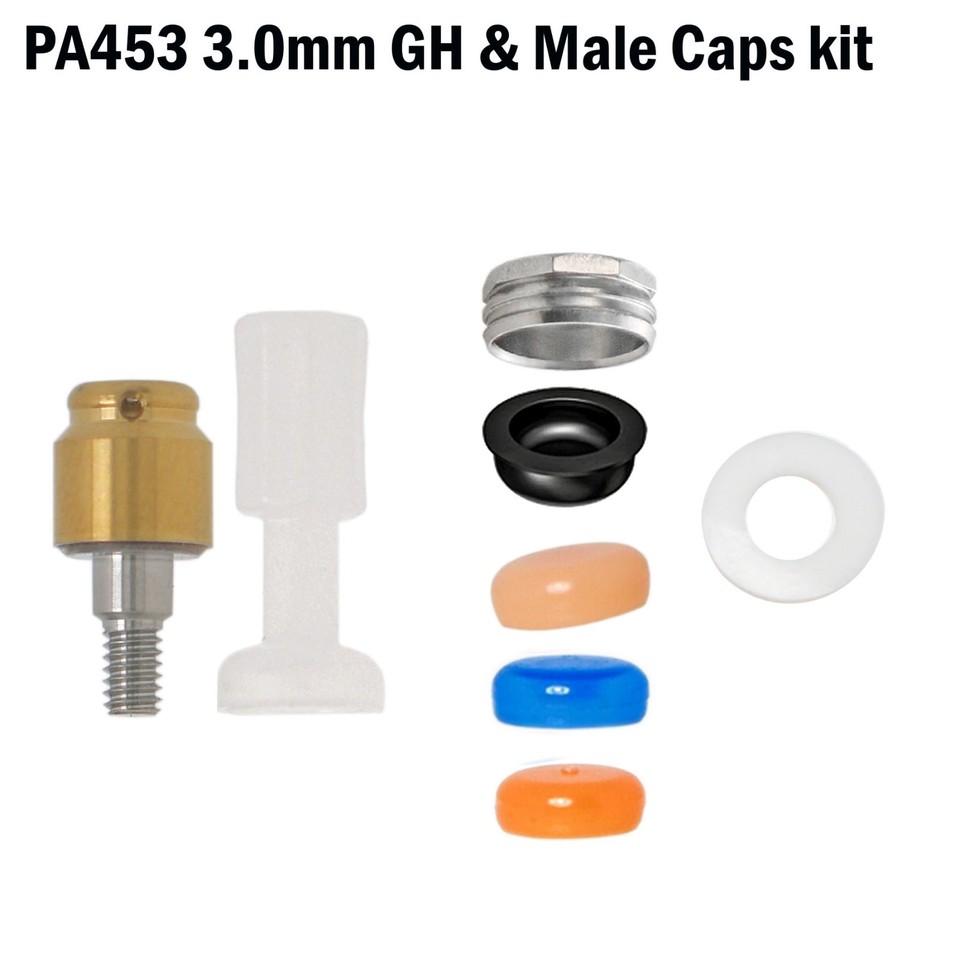 Locator Abutment &Male Cap Inserts Set For Zimmer TSV 3.5/4.5 Adin Mis ...