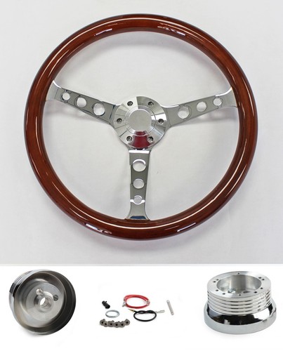 1978-1991 Ford Bronco F100 F150 F250 F350 Mahogany Wood Steering Wheel ...