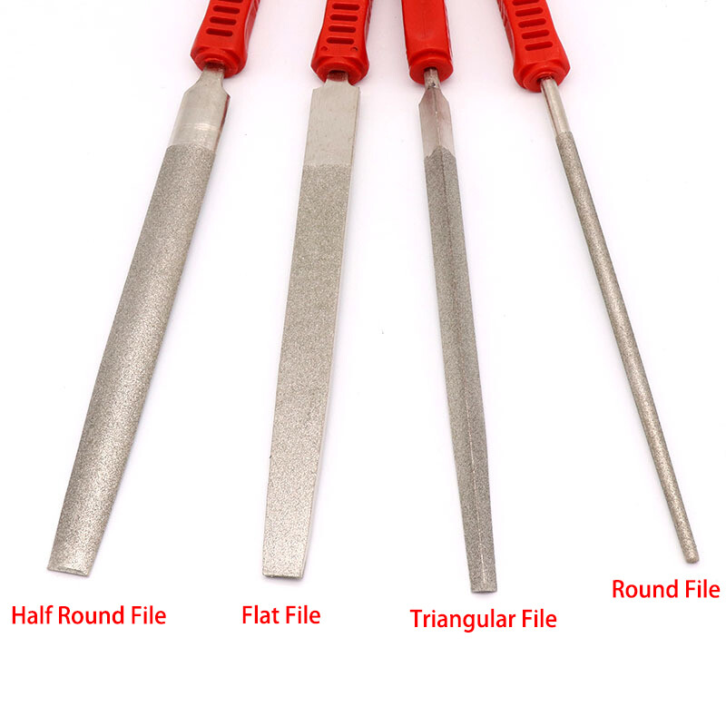 6/8/10/12 Inch Half Round, Flat, Triangular Diamond File For Stone ...