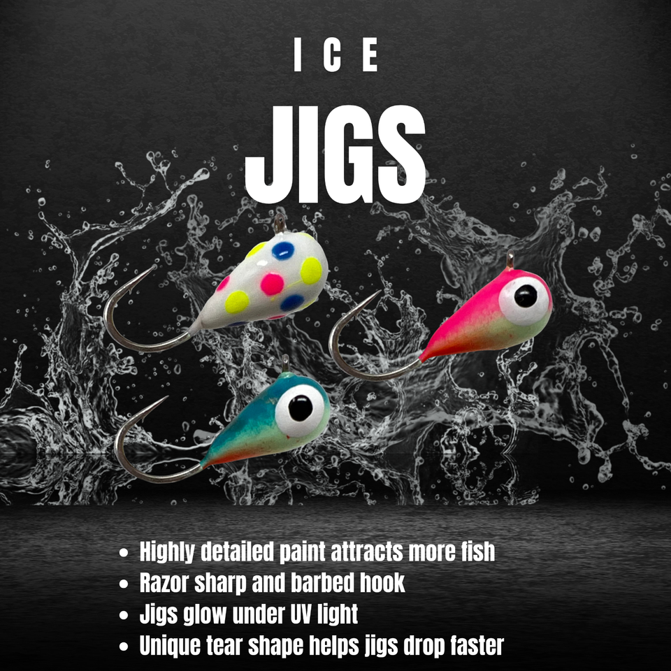 Reaction Tackle TUNGSTEN ICE FISHING Jigs- panfish/crappie/bluegill | eBay