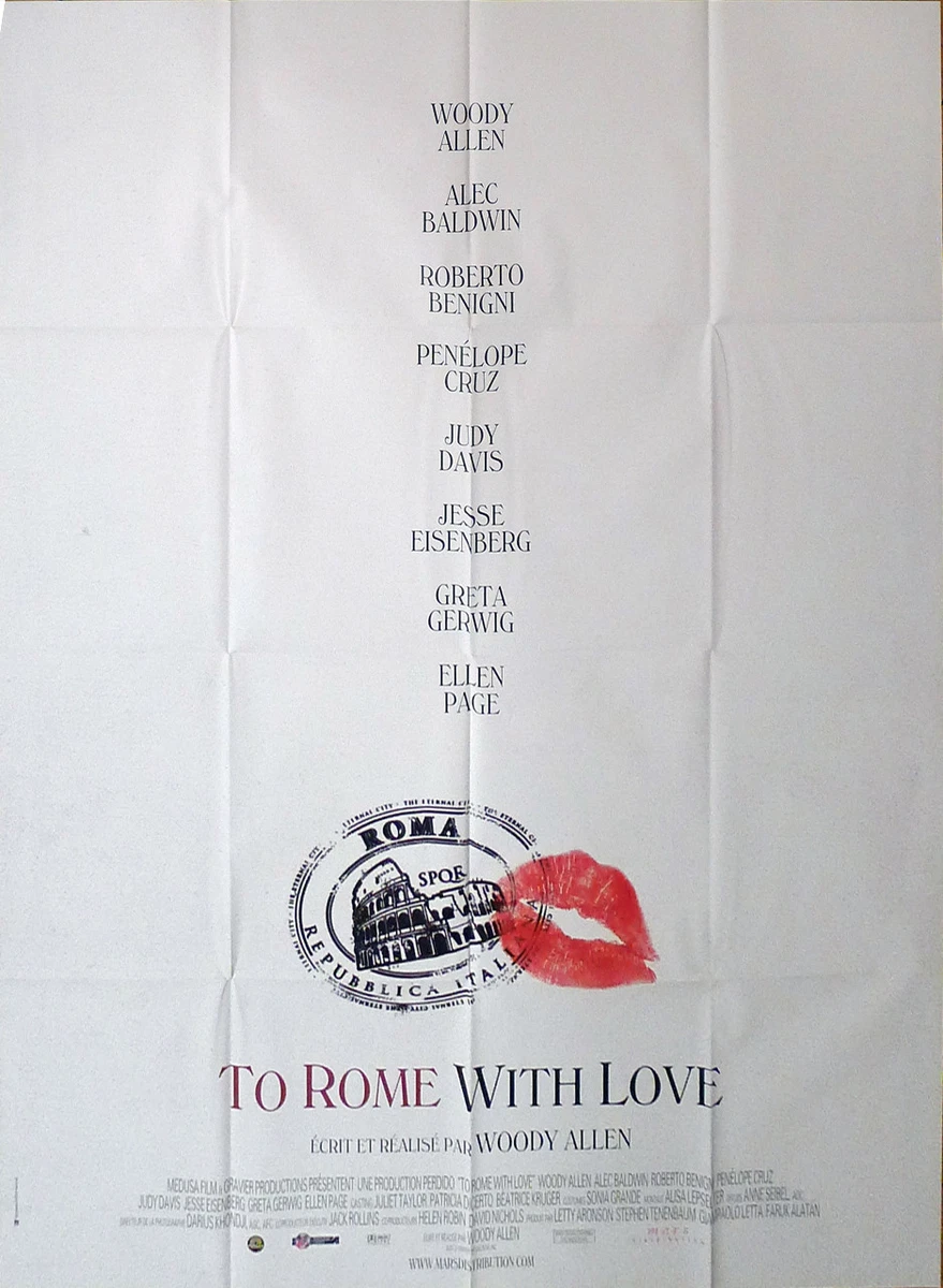 To Rome With Love Poster