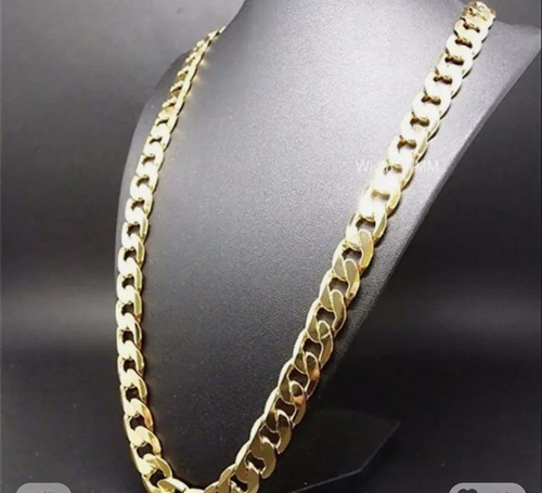 Pure Gold Color Chain Jewelry, Chapado 24k Ouro 10mm Heavy Chain for ...