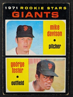1971 Topps Baseball #276 Giants Rookie Stars George Foster Mike Davison ...