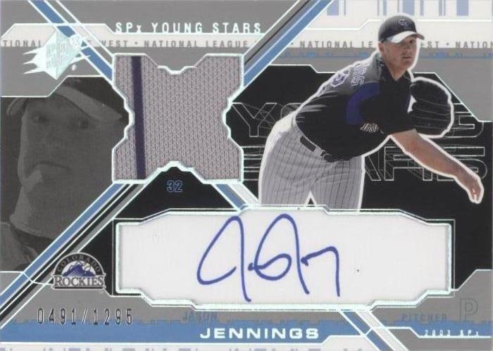 2003 SPx - Young Stars Autograph Jersey Jason Jennings #YS-JA /1295 (AU ...