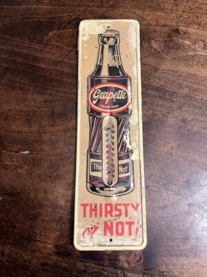 Grapette Grape Soda Sign Vintage 275-G Donaldson Art Sign NY kY | eBay