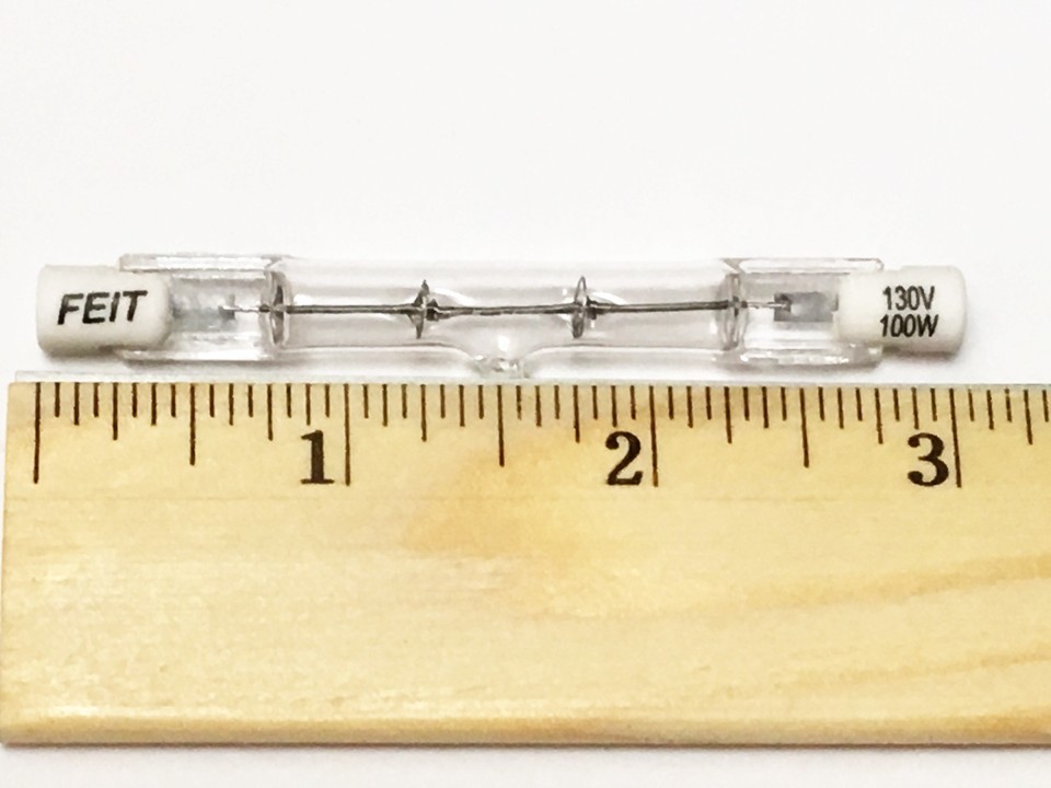 FEIT ELECTRIC Light BULB 100W 130V Short RSC R7S T3 78mm Q100T3/CL/S ...