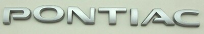 Reproduction Silver "Pontiac" Trunk Letters Emblem For 2005-2006 ...