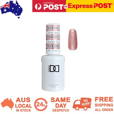 DND 939 Rose Sparkle - DND Super Platinum Glitter Nail Gel Polish 15ml ...