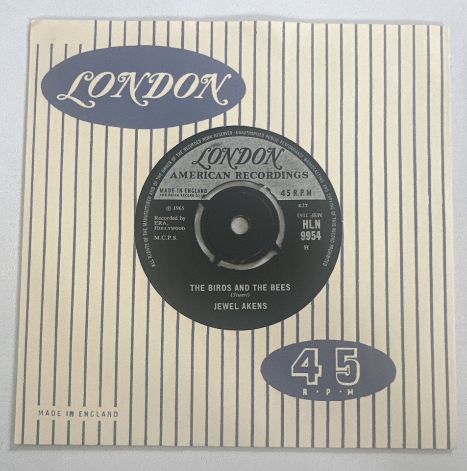 JEWEL AKENS - THE BIRDS AND THE BEES 7" VINYL RECORD 1965 VG+ / M | eBay