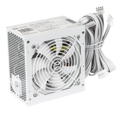 VIDA White PSU Power Supply 650W Computer Desktop PC ATX 120mm Fan PCI ...