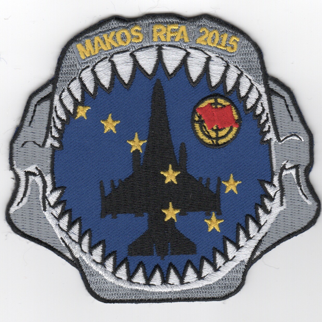 USAF AIR FORCE 93RD FS 2015 RED FLAG MAKOS RFA VEGAS EMBROIDERED JACKET ...