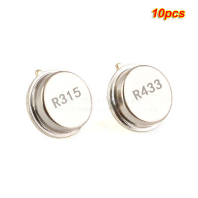 10PCS DIP R315A 315Mhz/R433A 433Mhz round tripod surface acoustic ...