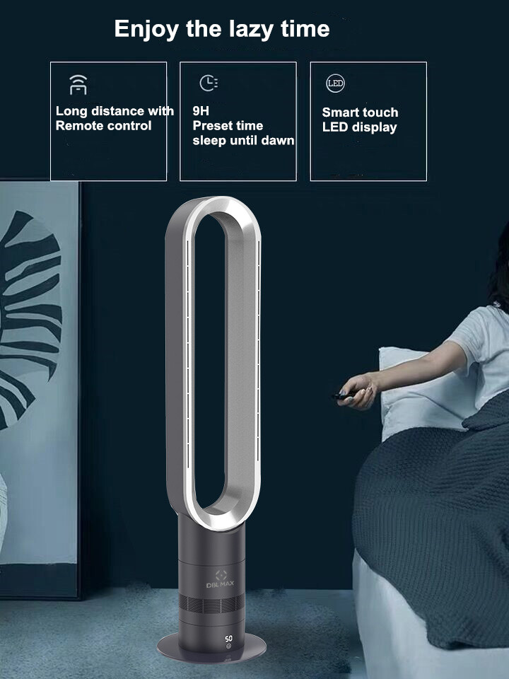 Bladeless tower Fan Heat And Cold Air Hot Cooling with Remote Control ...