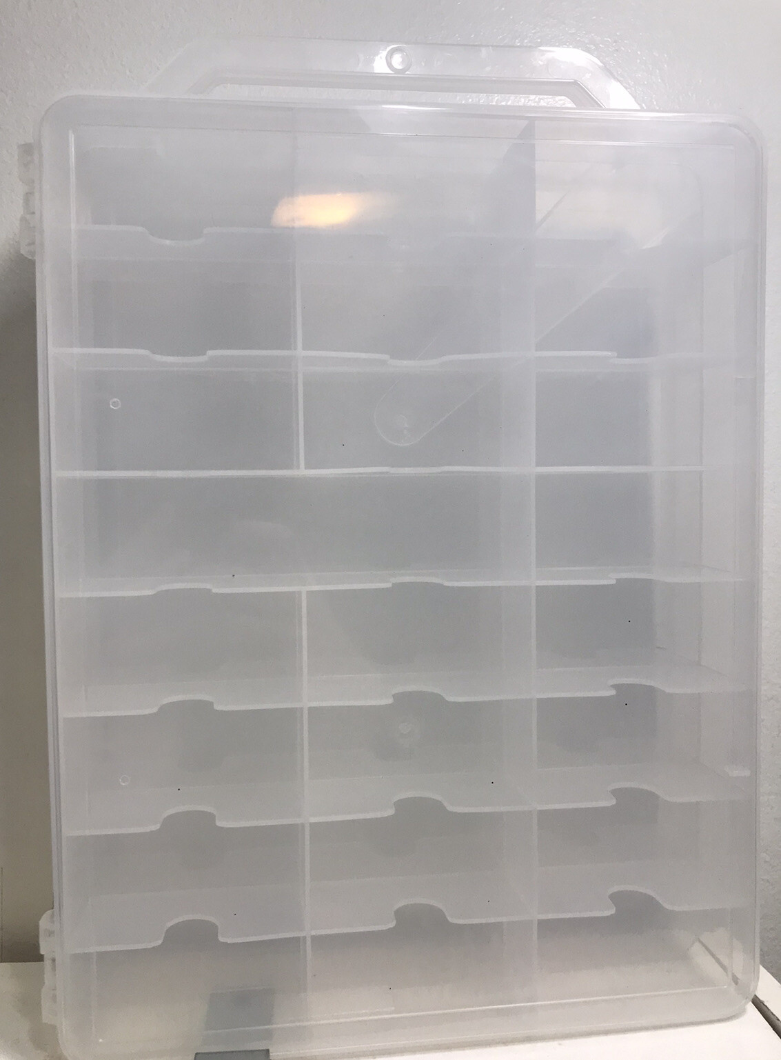 Hot Wheels Nascar 48 Car Diecast Storage Case Clear Rare? HTF? Carrying ...