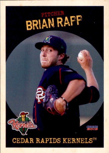 2019 Cedar Rapids Kernels Choice #19 Brian Rapp Mendham New Jersey ...