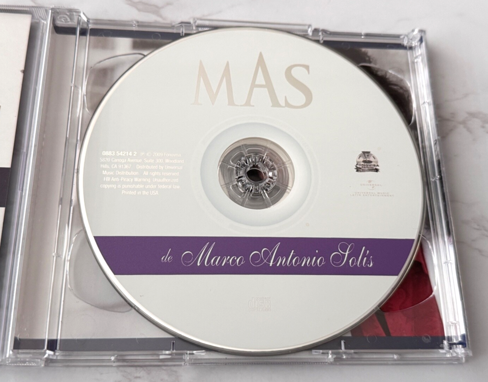 Marco Antonio Solis Mas CD/DVD ORIGINAL 2009 Fonovisa Mi Mayor ...