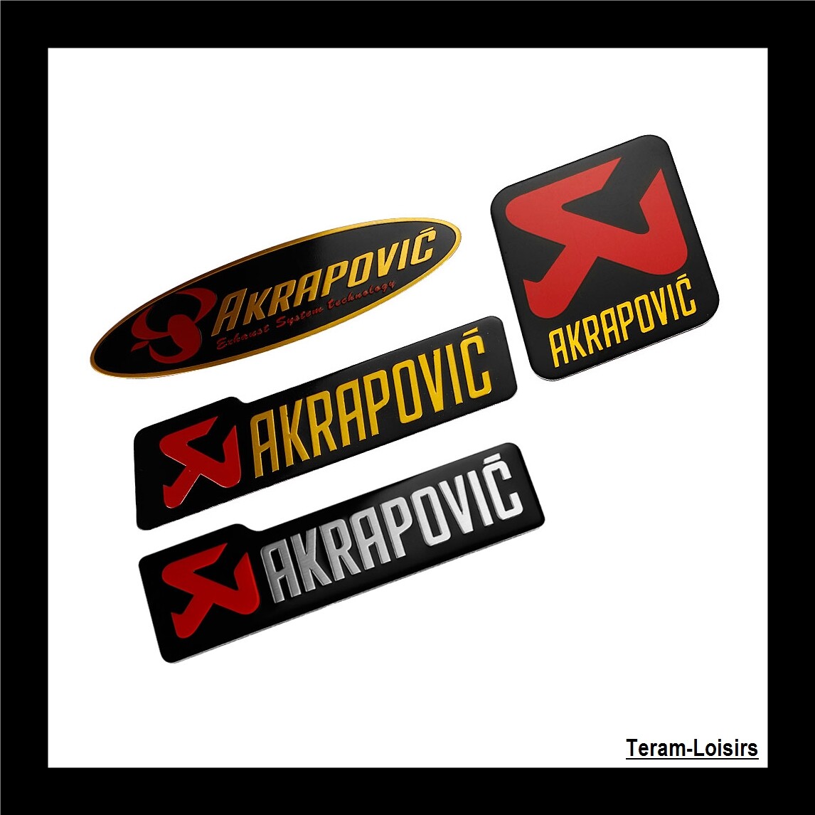 Aluminium Plate High Temperature AKRAPOVIC OVAL for Motorcycle Exhaust ...