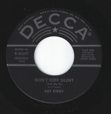 Pat Kirby Tammy Vinyl Single 7inch Decca | eBay.de