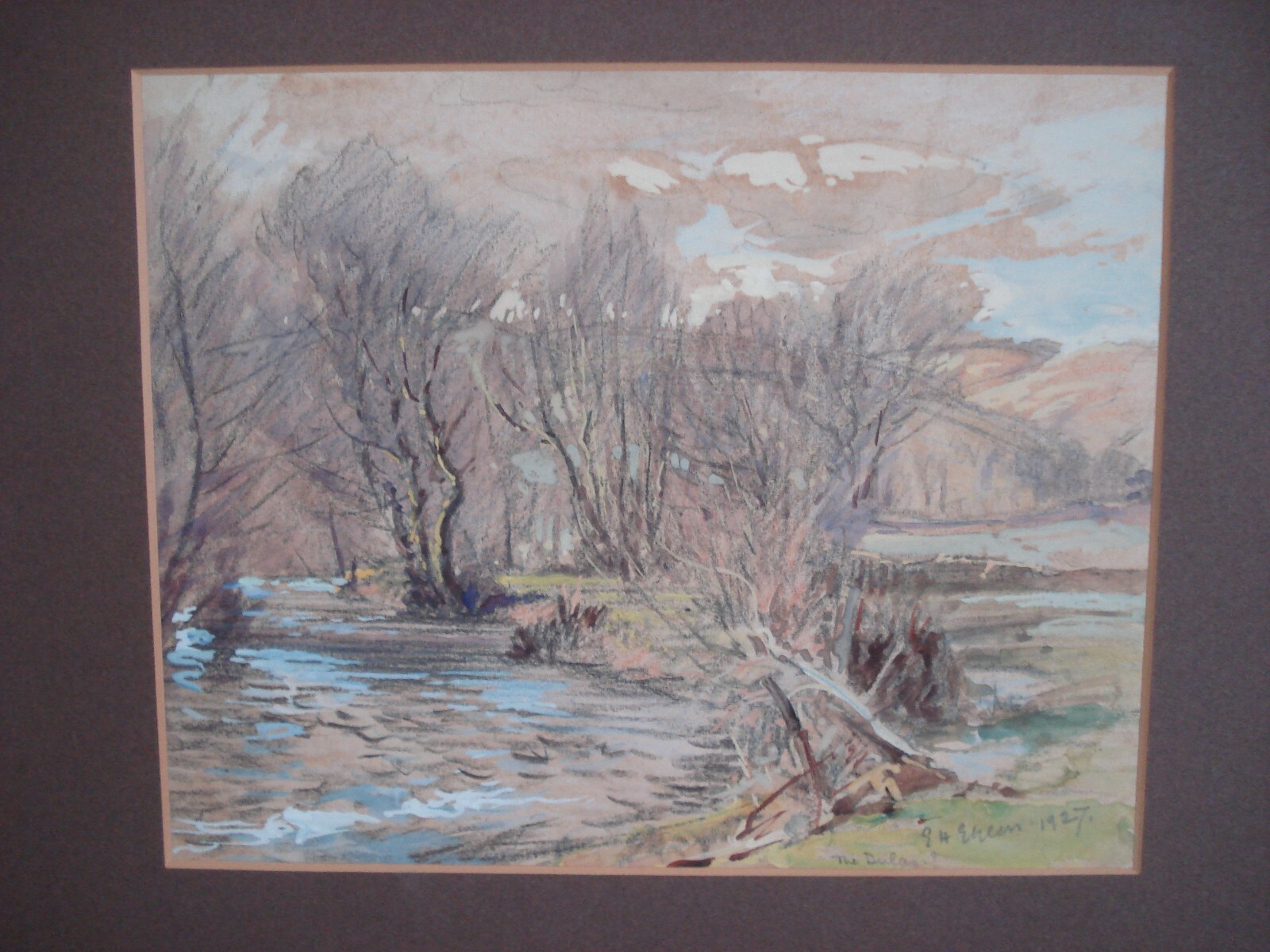 ERNEST HERMAN EHLERS (1858-1943) 20th CENTURY WATERCOLOUR PASTEL - THE ...
