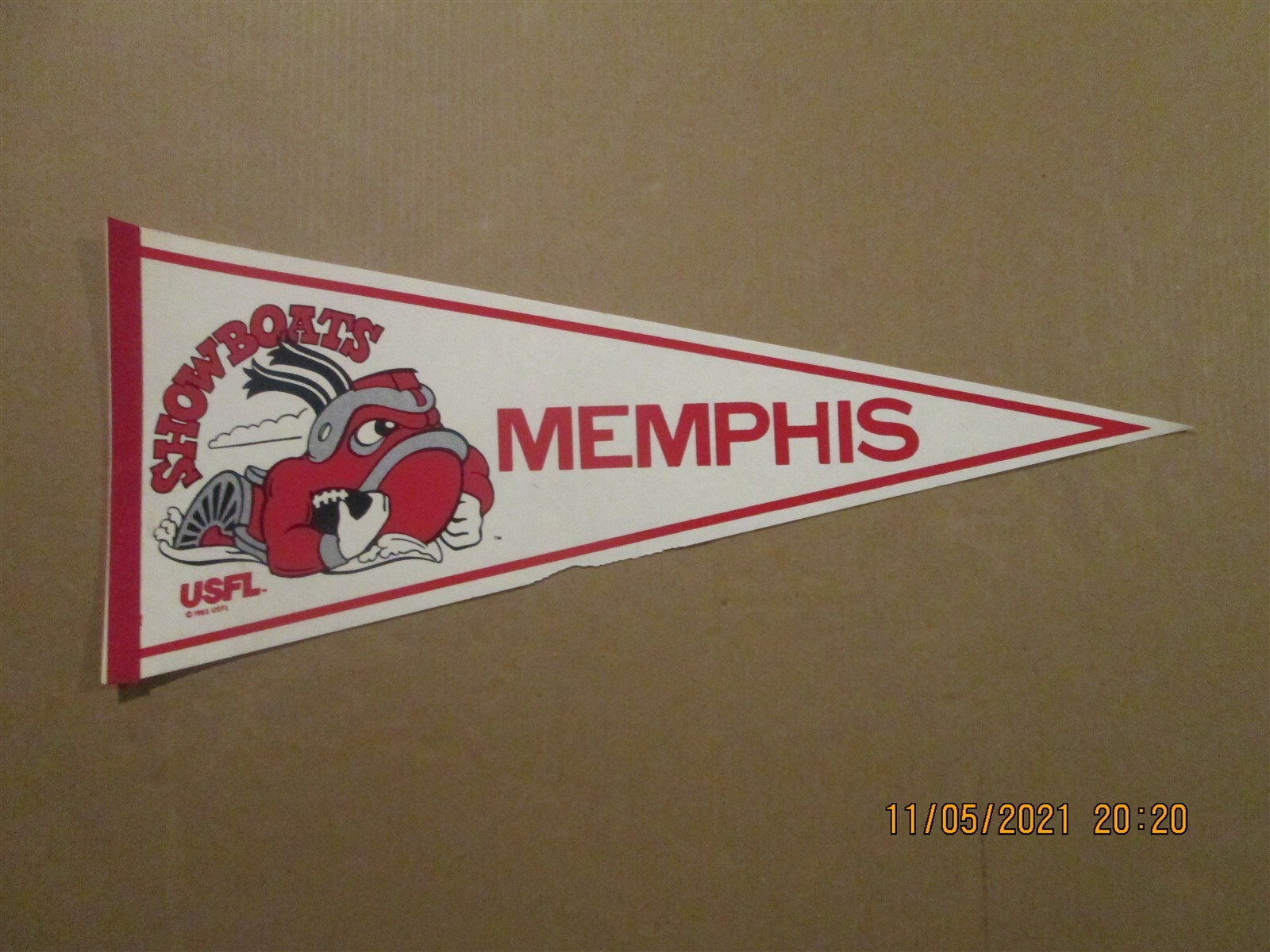 USFL Memphis Showboats Vintage Defunct Circa 1982 Paddle Wheel Logo ...