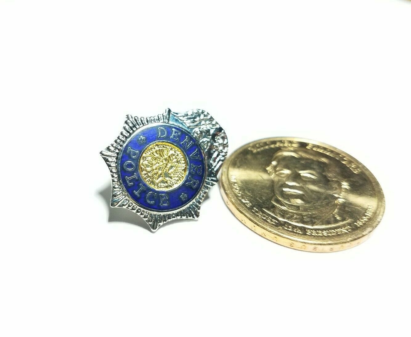 Denver Police MINI PIN Lapel Pin Hat Tie Tack Law Enforcement ...