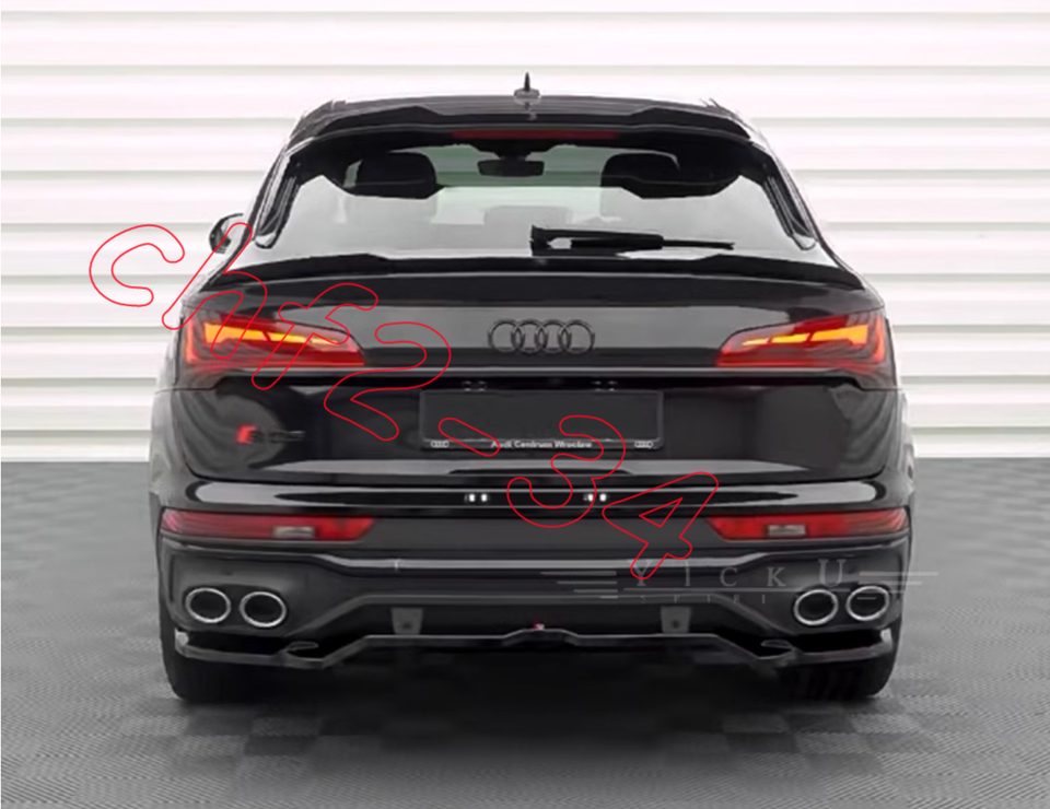 For Audi Q5 SQ5 sportback Gloss Black Rear Spoiler Trunk & Roof Lid Lip ...