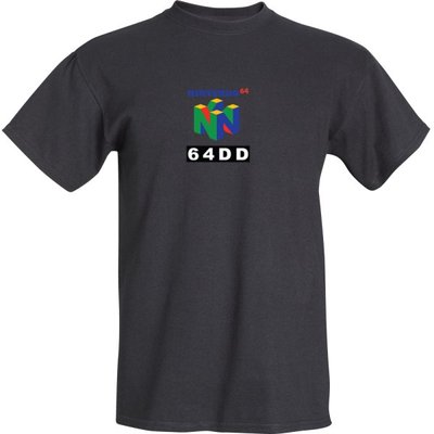 Nintendo 64DD 64 Disk Drive Logo 100% Cotton Graphic T-Shirt | eBay