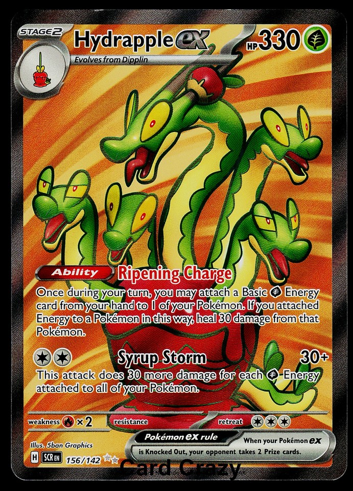 Hydrapple ex 156/142 SV07: Stellar Crown Ultra Rare Pokemon Card NM | eBay